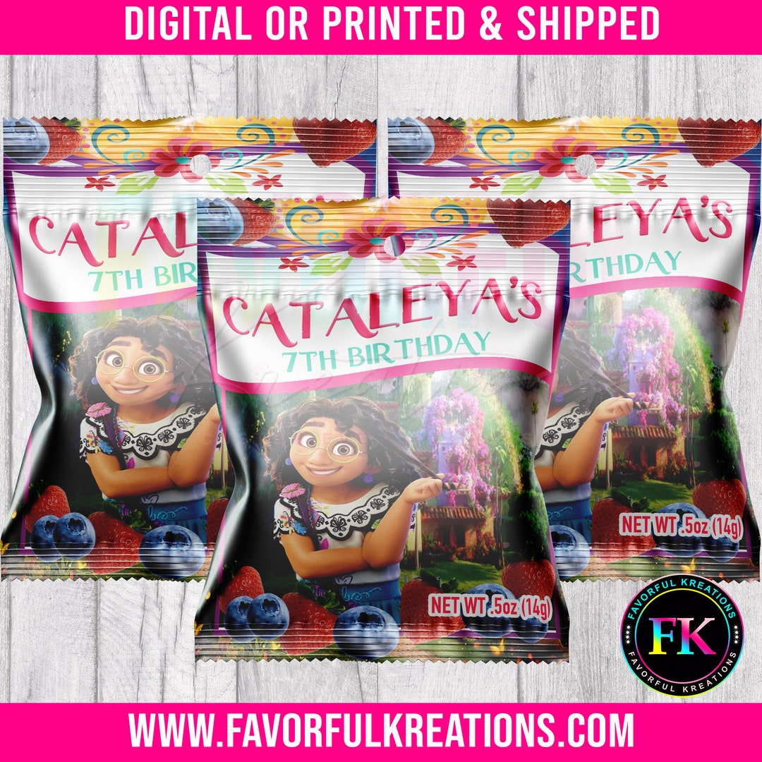 Encanto Fruit Snack Favors-custom Fruit Snacks encanto Birthday-encanto ...