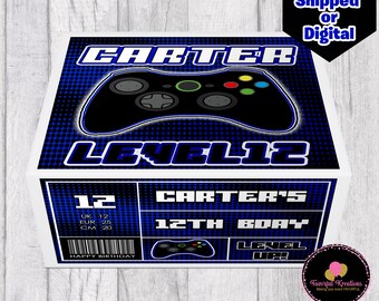Video Game Birthday Party Boxes, Video Gamer Birthday Party, Video Game ...