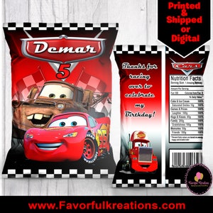 Cars Gift Bag Label-cars 2 Gift Bag-favor Bag-cars Birthday Supplies ...