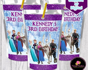 Frozen Drink Labels Frozen 2 Juice Bottle Labels Frozen - Etsy