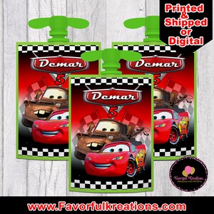 Cars Gift Bag Label-cars 2 Gift Bag-favor Bag-cars Birthday Supplies ...