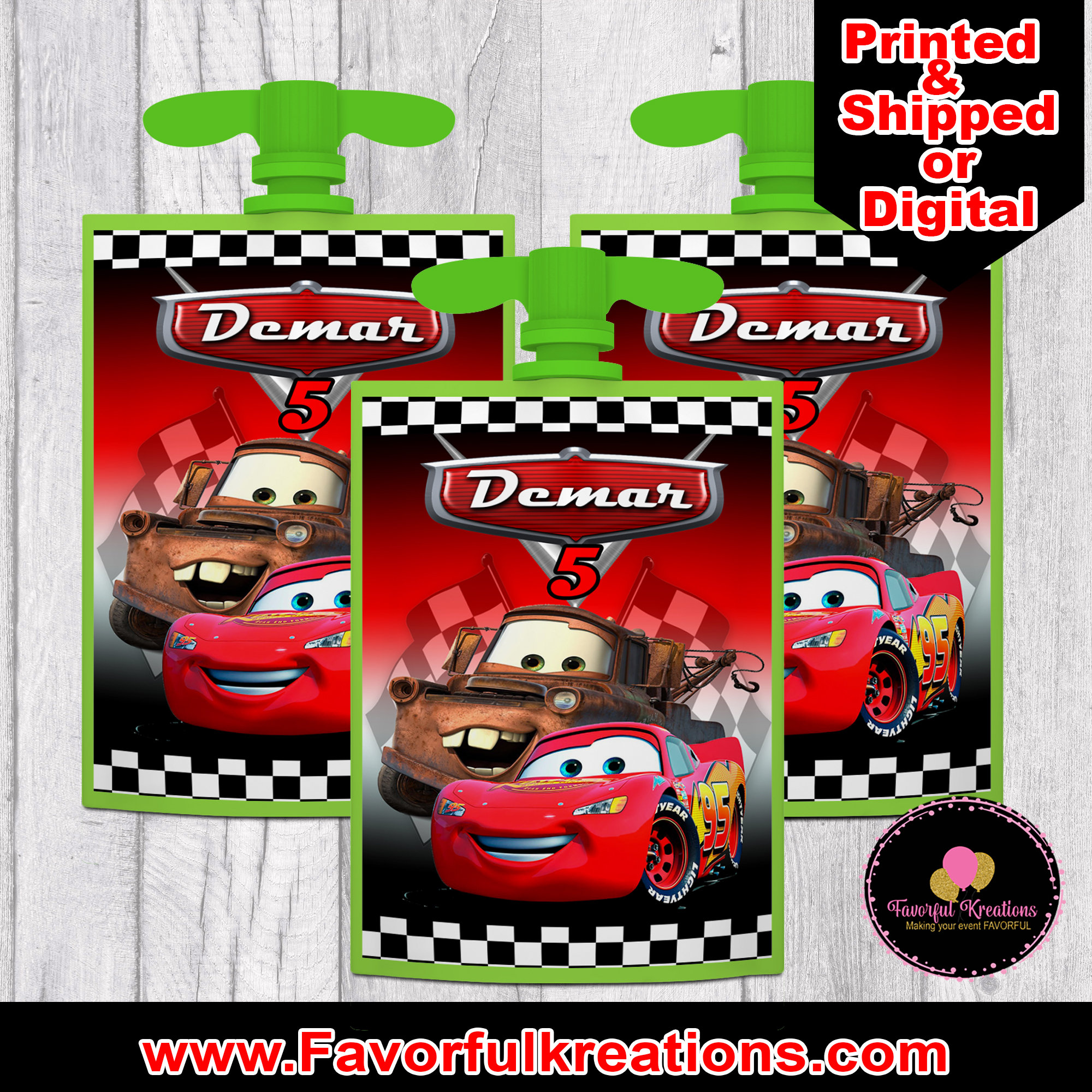 Cars gift bag label-Cars 2 gift bag-favor bag-Cars Birthday | Etsy