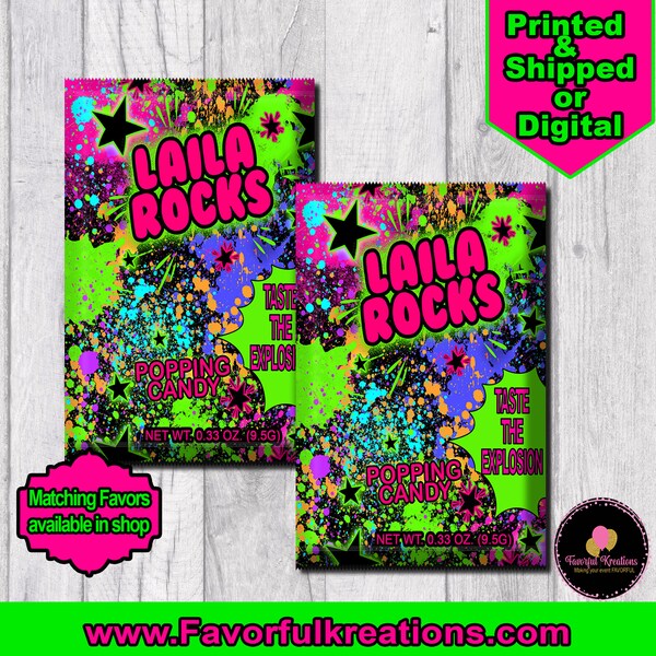 Pop Rocks Candy Label - Etsy