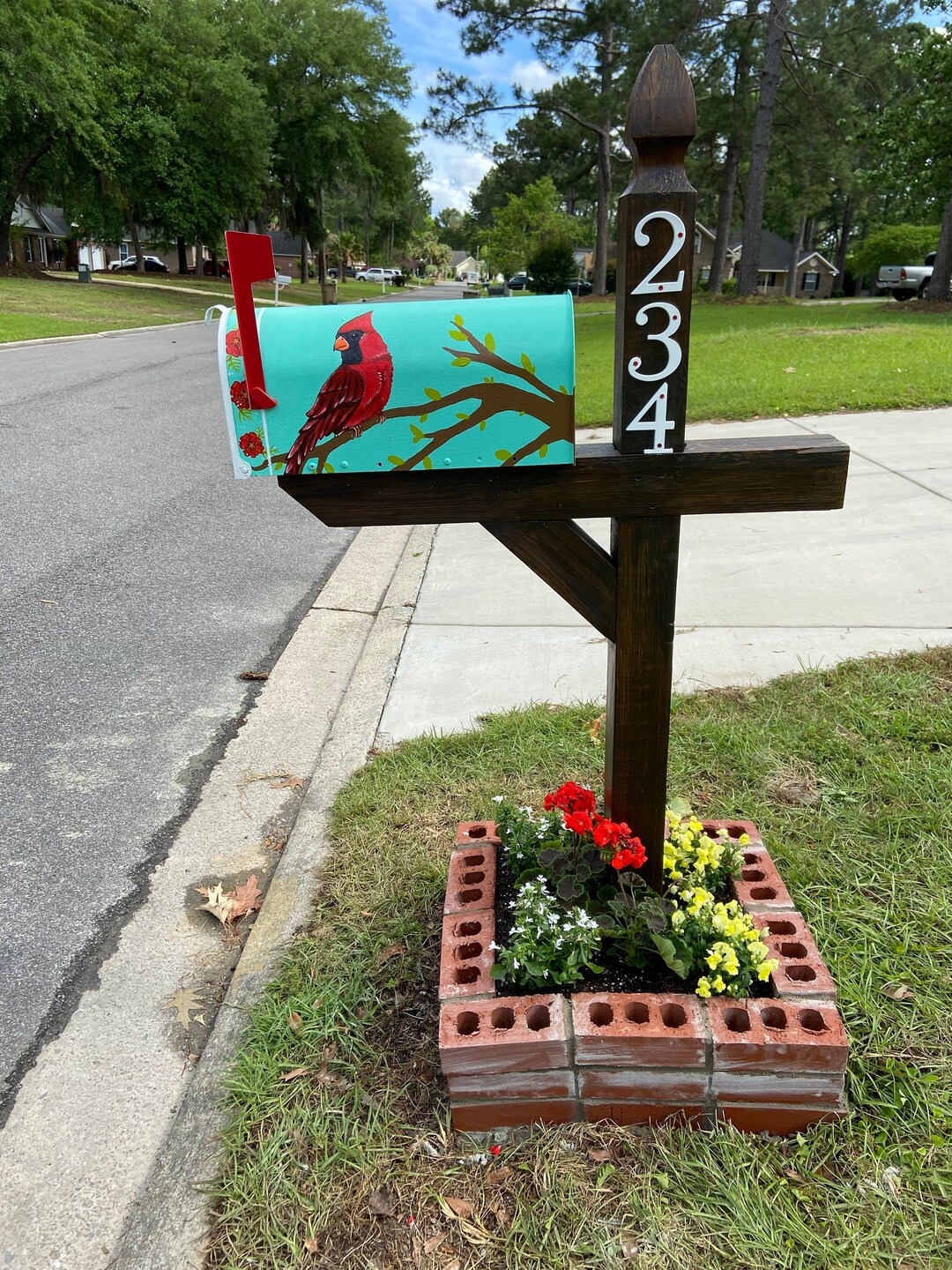 Hand Painted Mailbox - Etsy