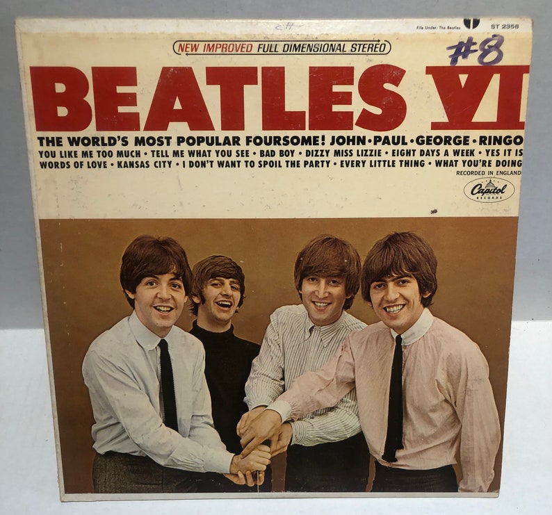 Original 1965 Beatles VI Scranton Pressing Vinyl Record - Etsy