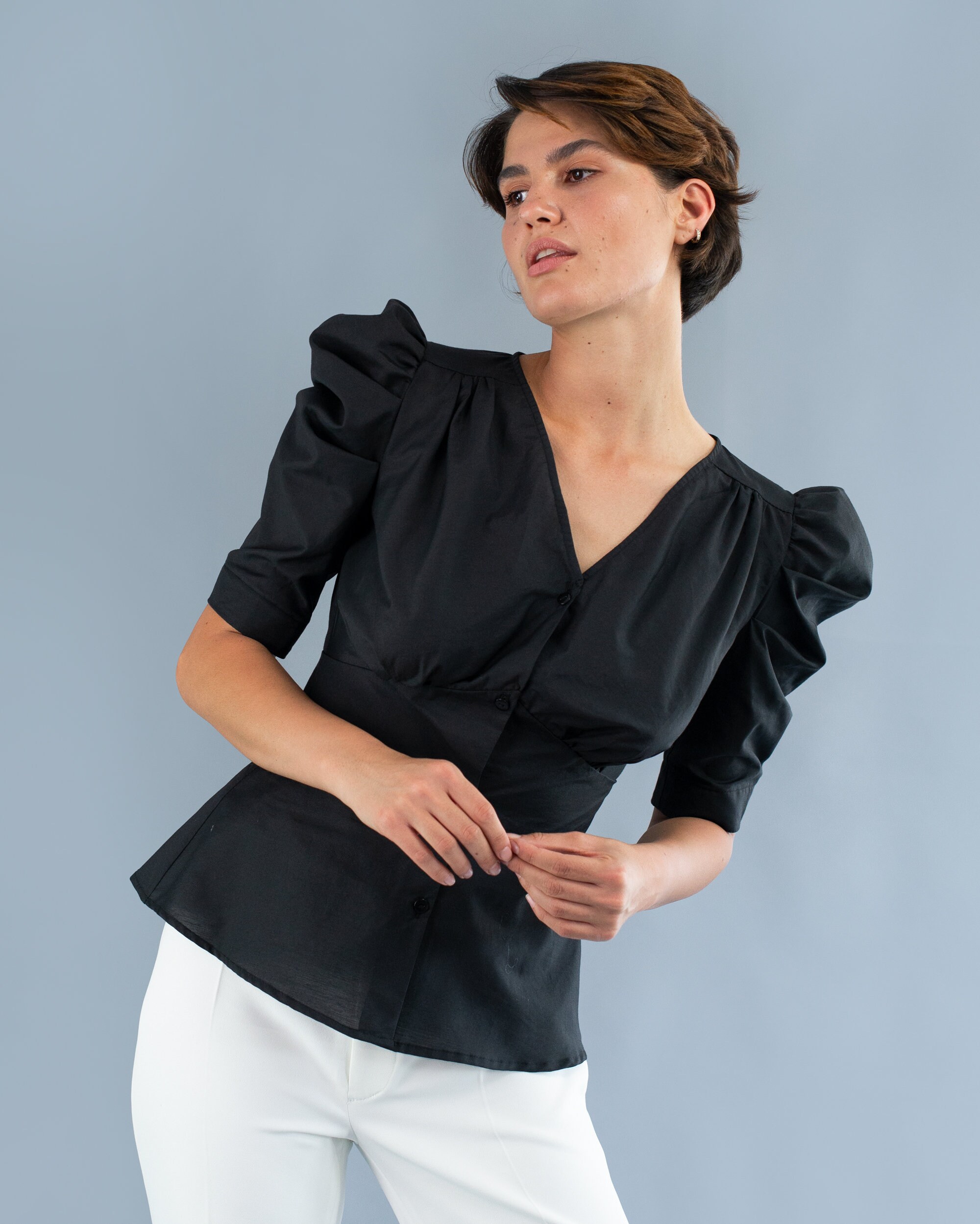 Classic Paper Pattern Blouse - Etsy