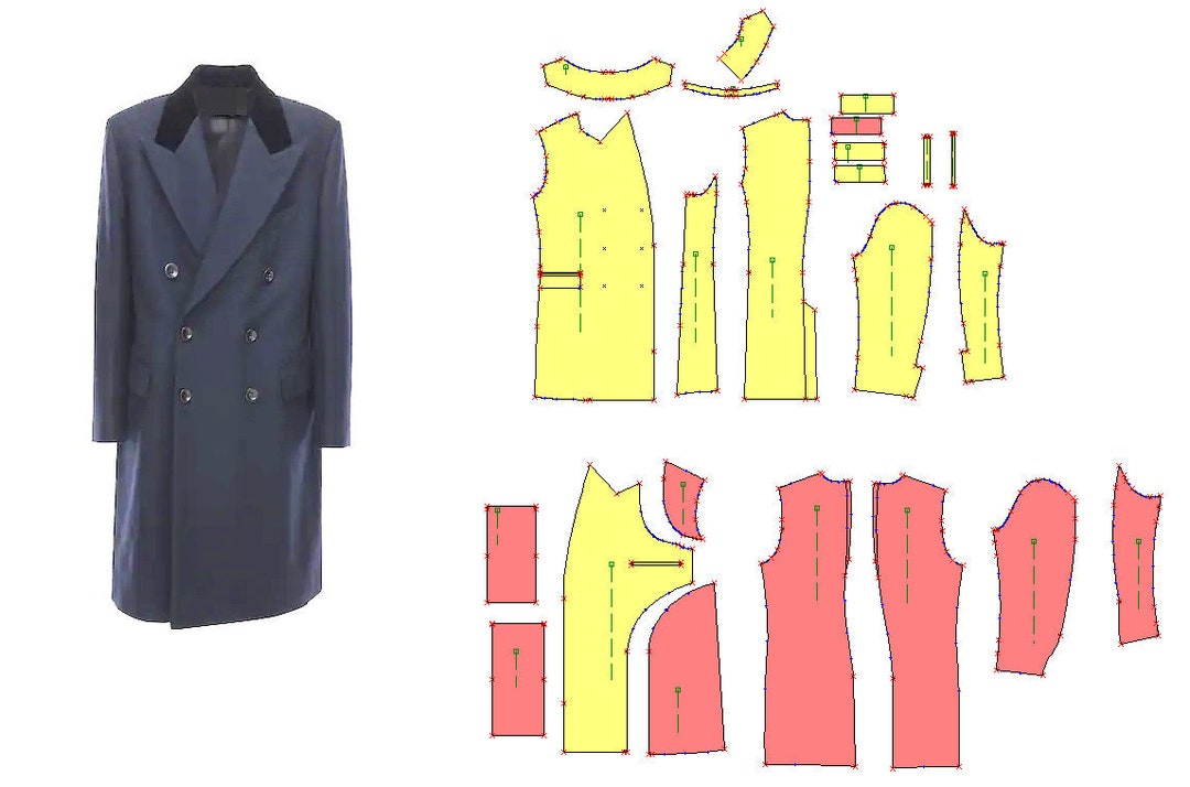 Men Coat Paper Pattern, Man Coat Pattern, Coat Sewing Pattern, Man ...