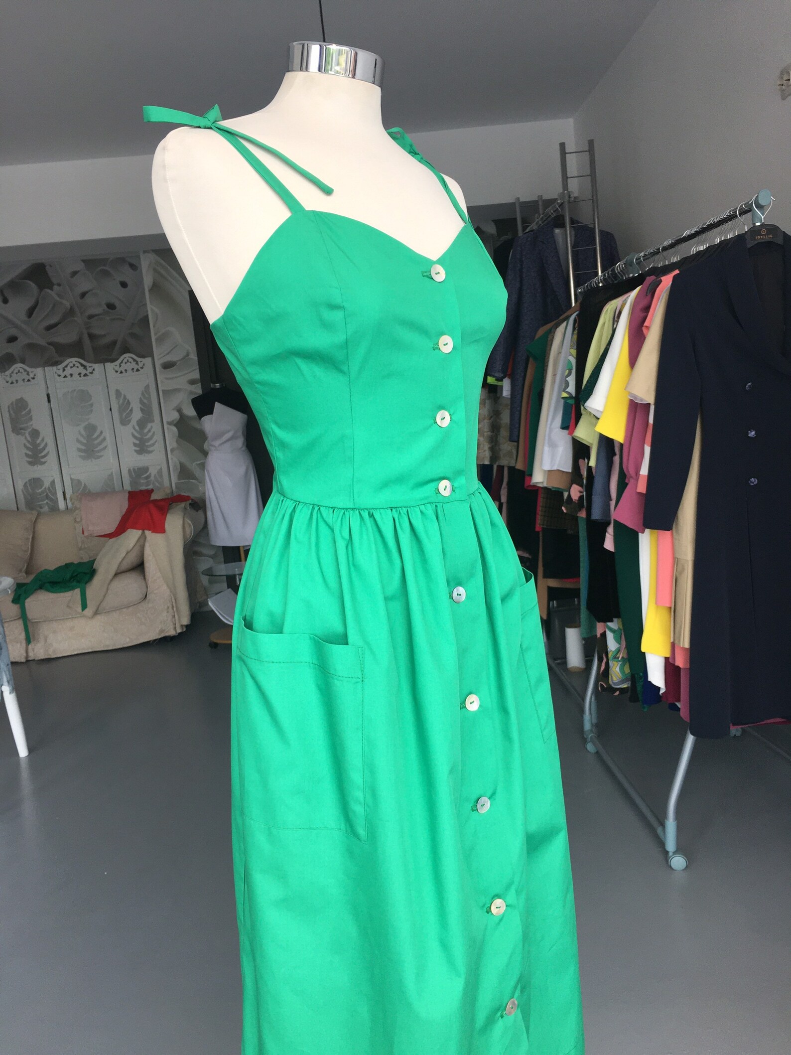 PDF Front Button Dress Sewing Pattern / Sewing Your Own / Sewing ...