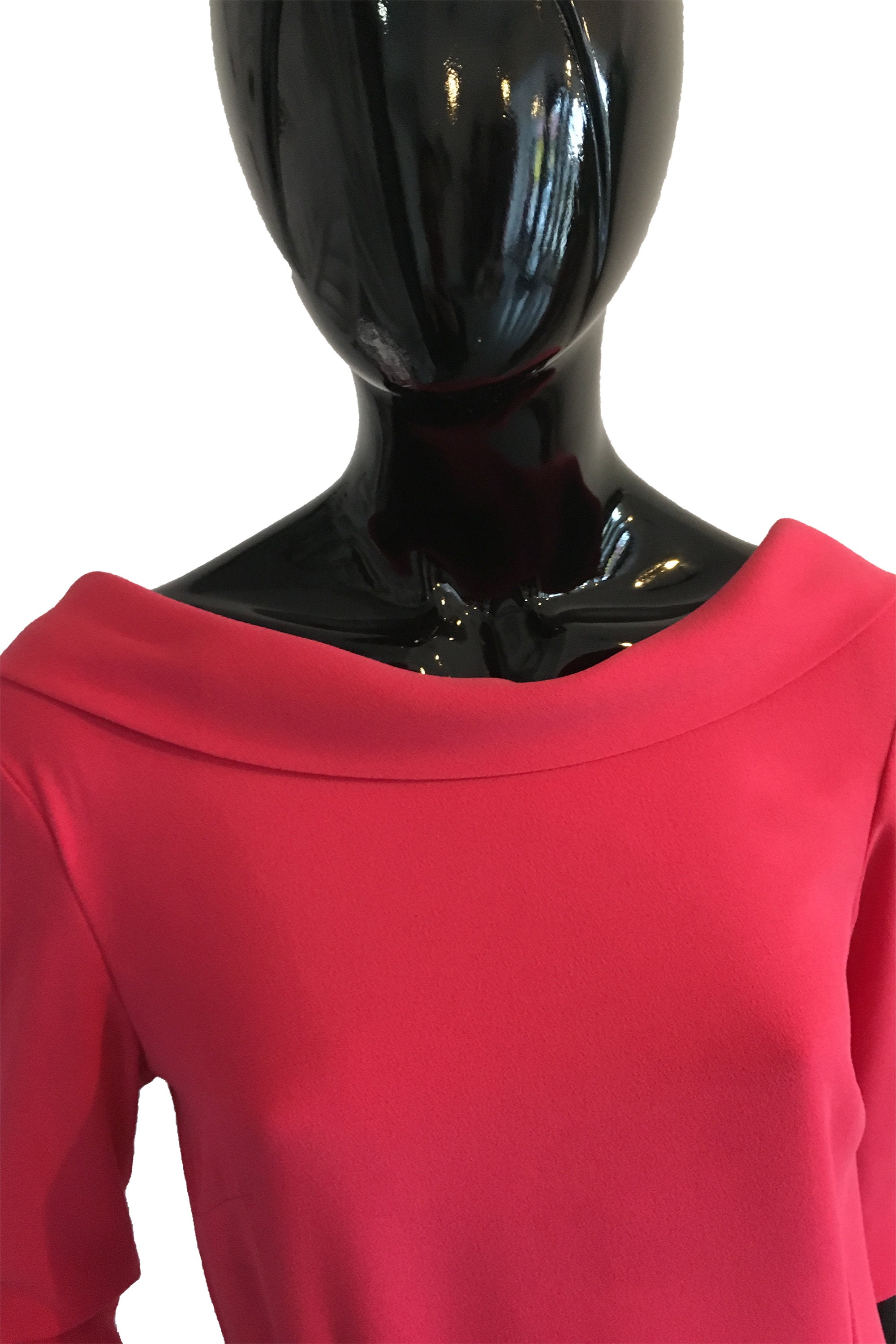 Back Button Dress-retro Dress-little Black Dress-conical Dress-midi ...