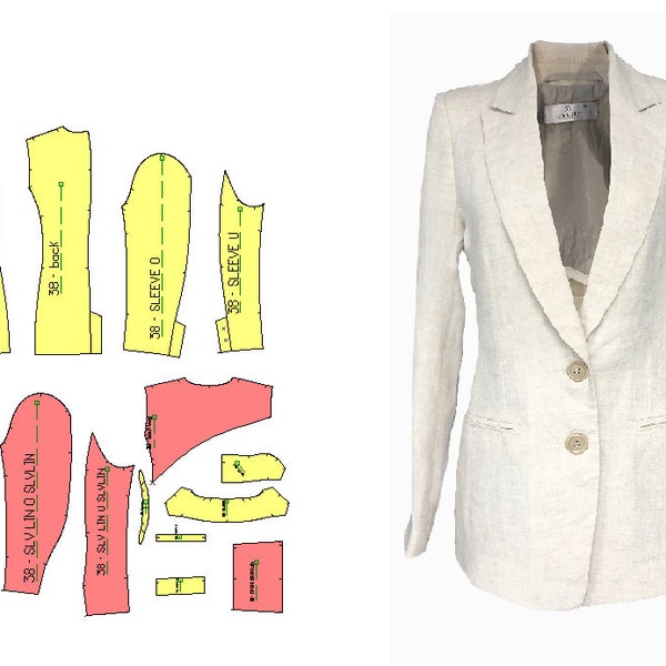 Linen Blazer Pattern - Etsy