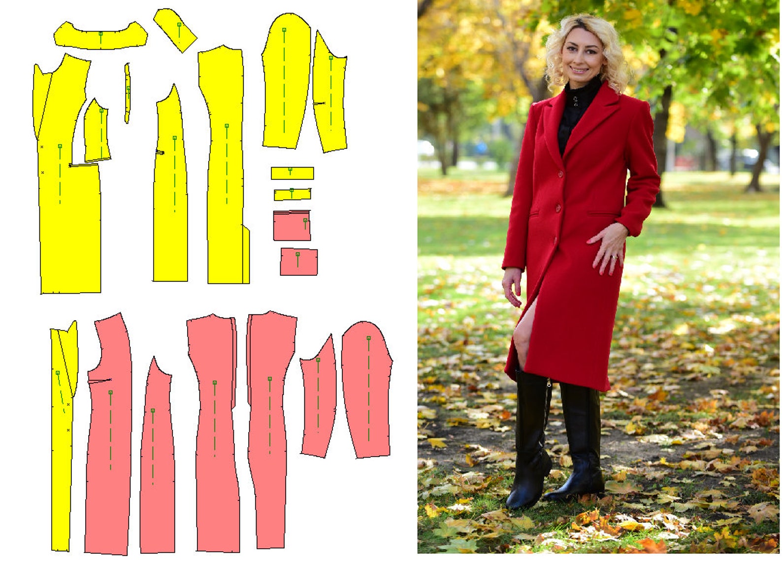 Women Coat Paper Pattern, Woman Coat Pattern, Coat Sewing Pattern ...