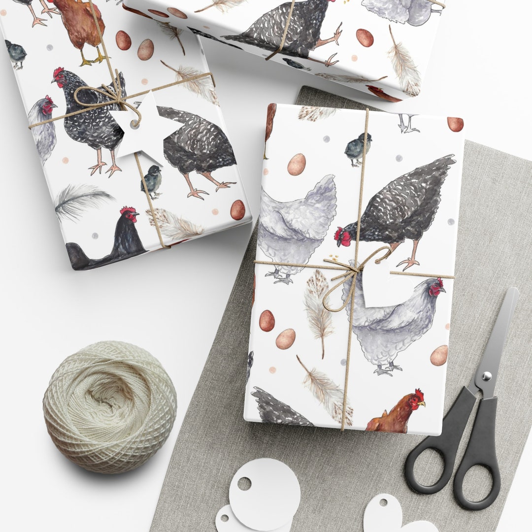 Chicken Gift Wrap Papers - Etsy