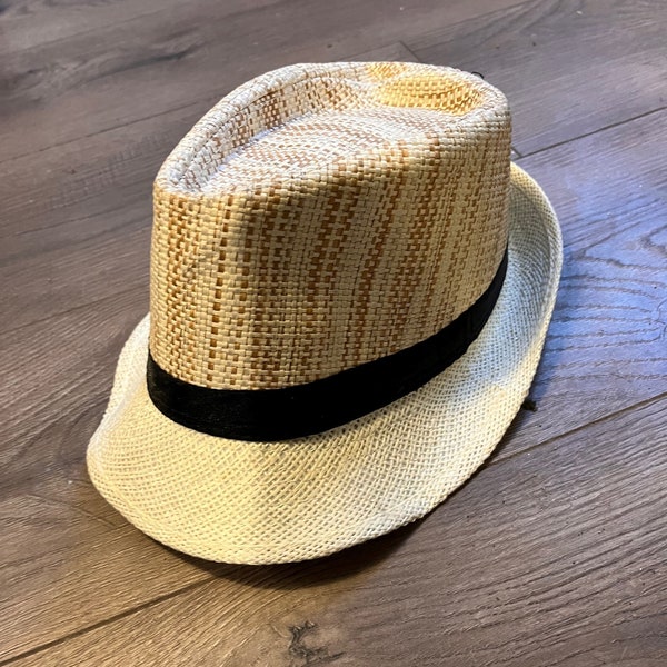 Straw Fedora - Etsy
