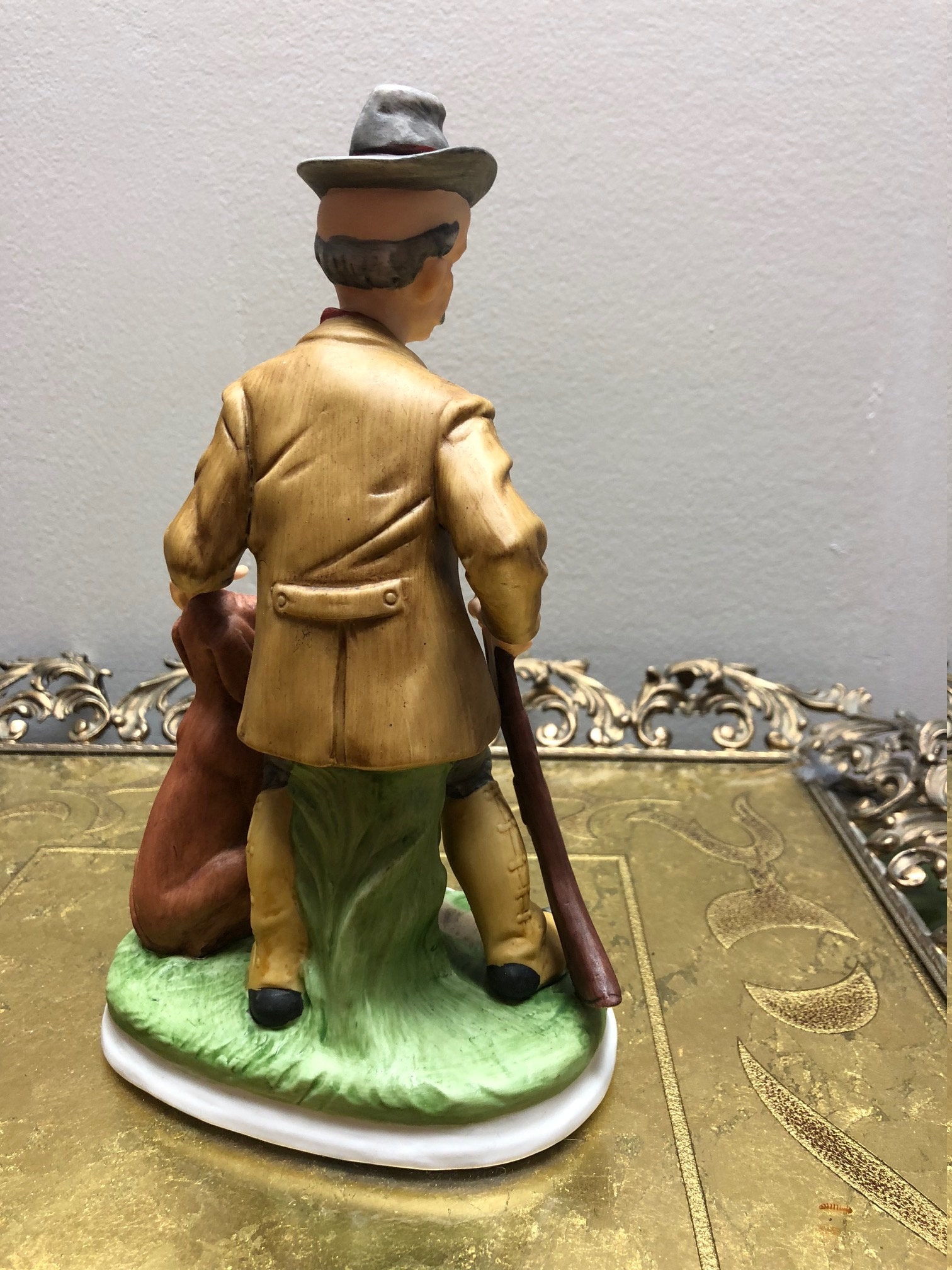 Vintage Collectible Hand Painted Lefton China Figurine of Hunter and ...