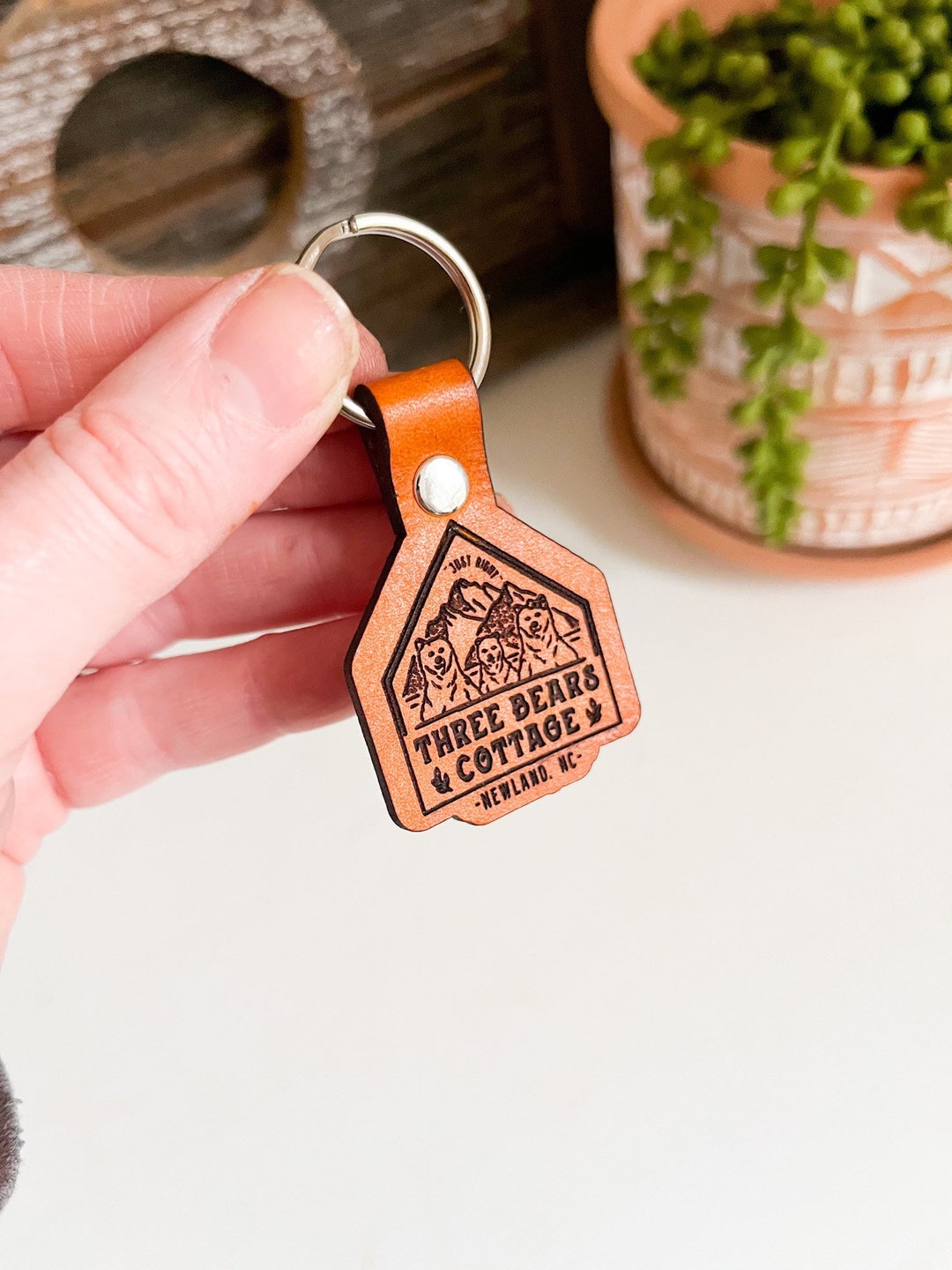 Custom Shape Business Logo Keychain, Custom Leather Keychain ...
