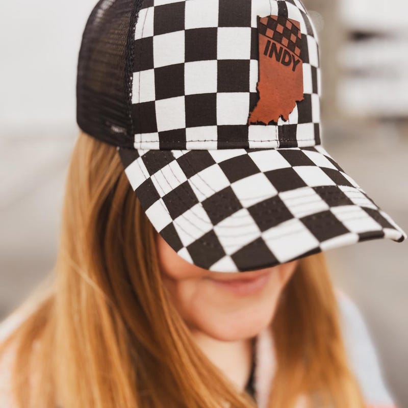 Checkered Hat - Etsy
