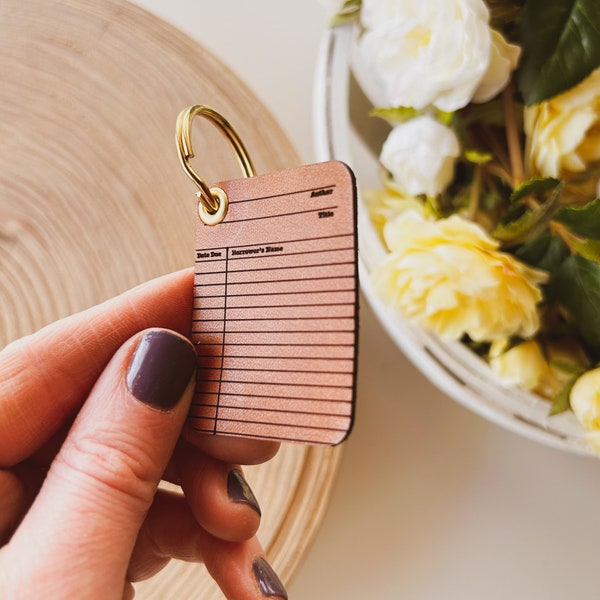Bookish Keychain - Etsy