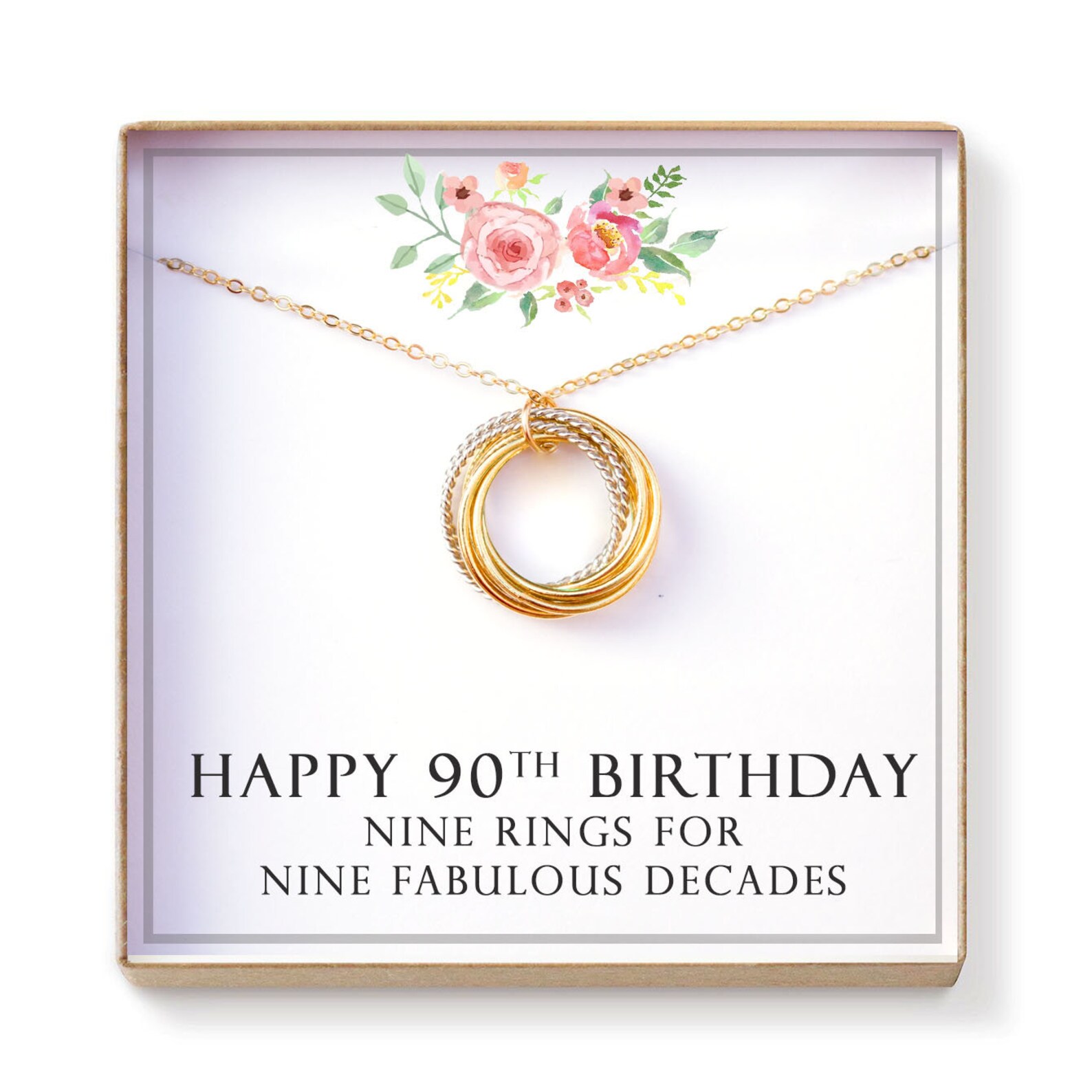 90th Birthday Gift for Her 90th Anniversary Gift 90 | Etsy