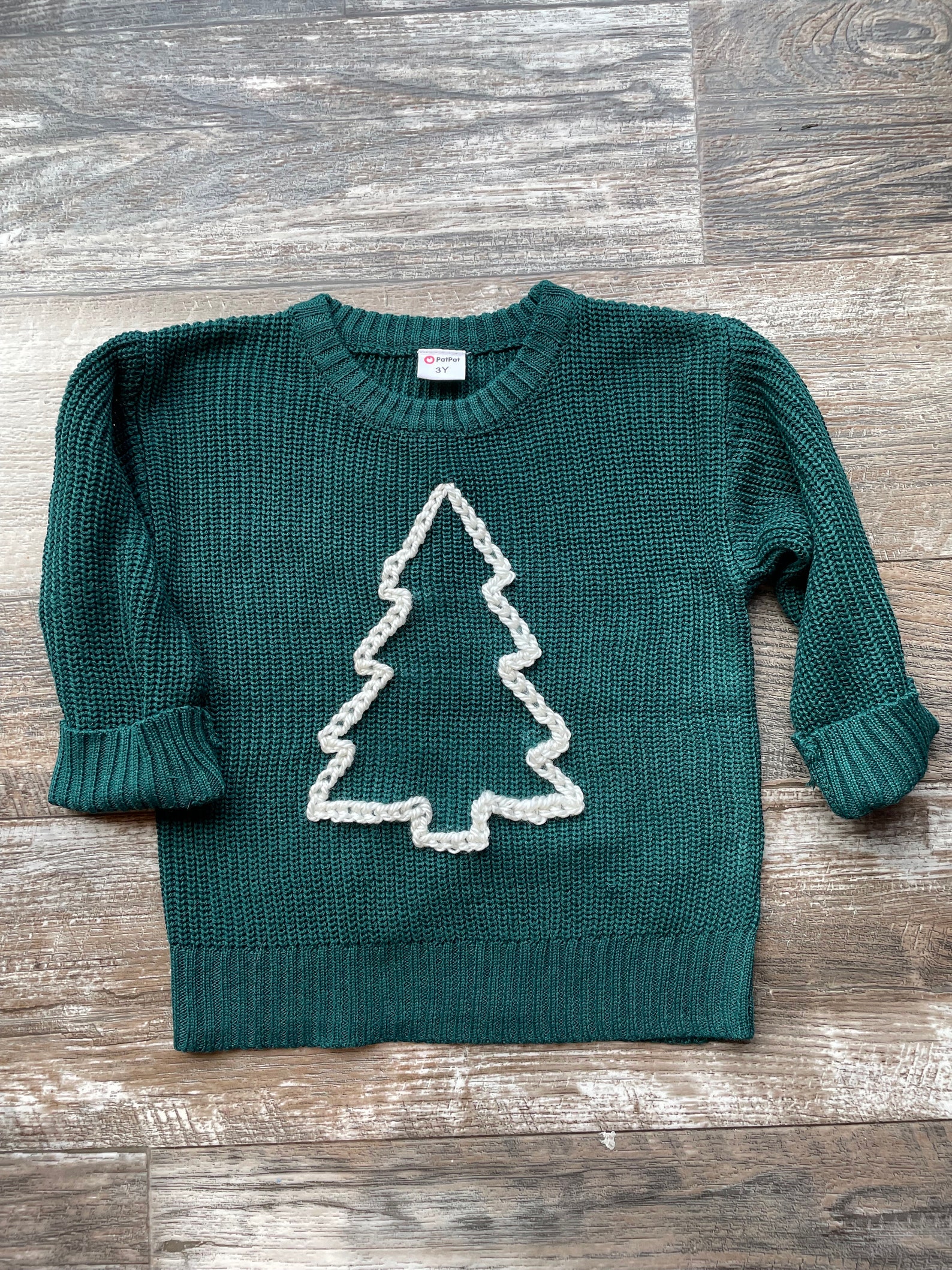 CHRISTMAS Tree Hand Embroidered OVERSIZED Sweater - Etsy