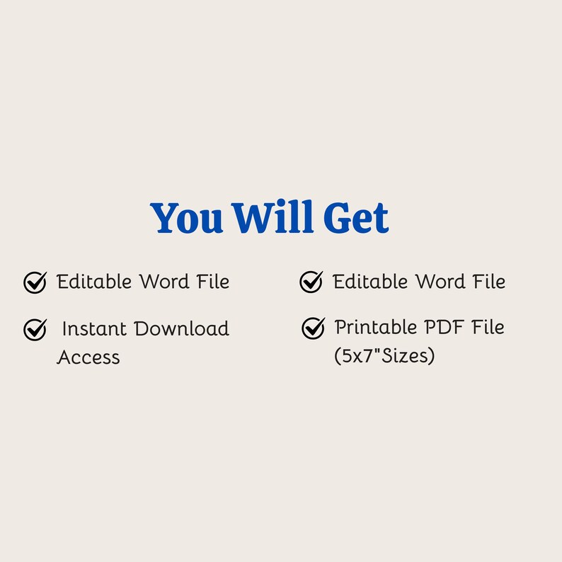 Editable Thank You Card Template | Small Business, Etsy Seller (PDF, MS ...