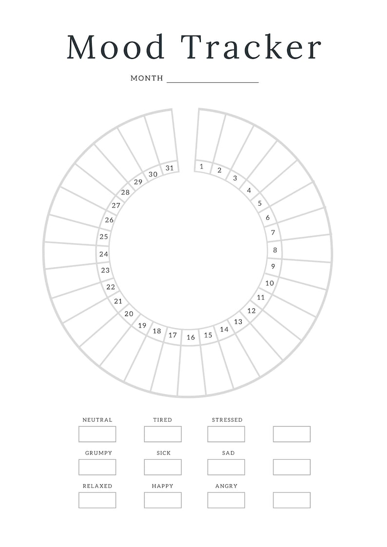 Mood Tracker - Etsy