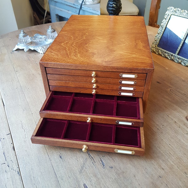 Wooden Coin Cabinet - Etsy