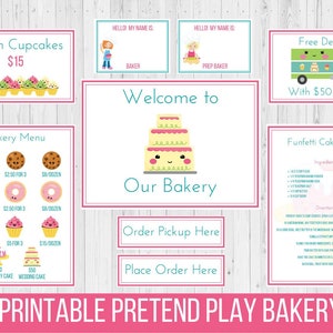 Printable Bakery Dramatic Play for Kids, Pretend Play Preschool ...