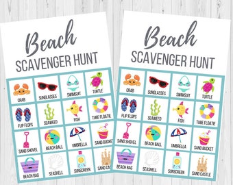 Printable Swimming Pool Scavenger Hunt for Kids Summer - Etsy
