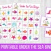 Printable Under the Sea BINGO Game, Mermaid Birthday Instant Download ...