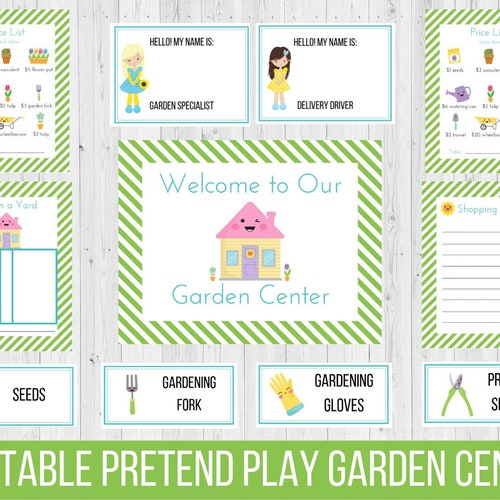 Garden Theme Dramatic Play Printables - Etsy