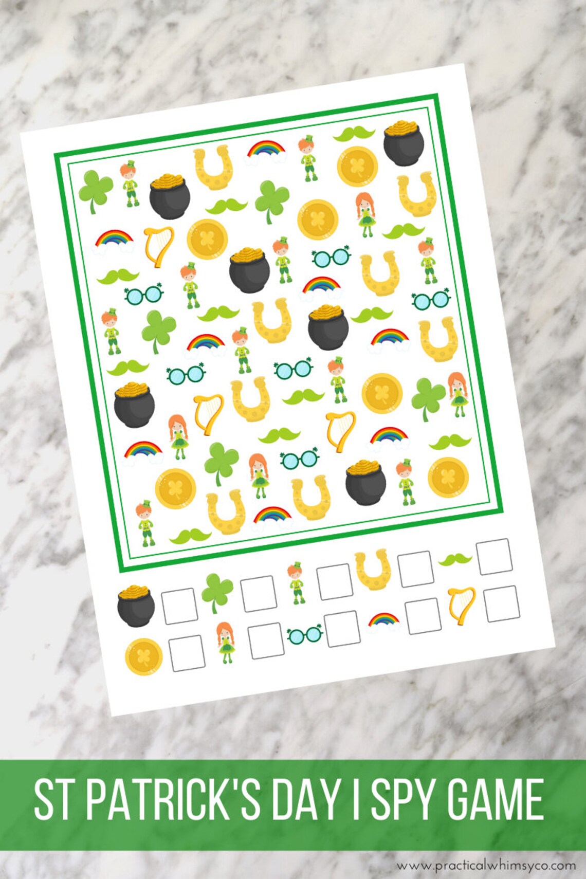 St Patrick's Day Seek and Find Printable Saint - Etsy