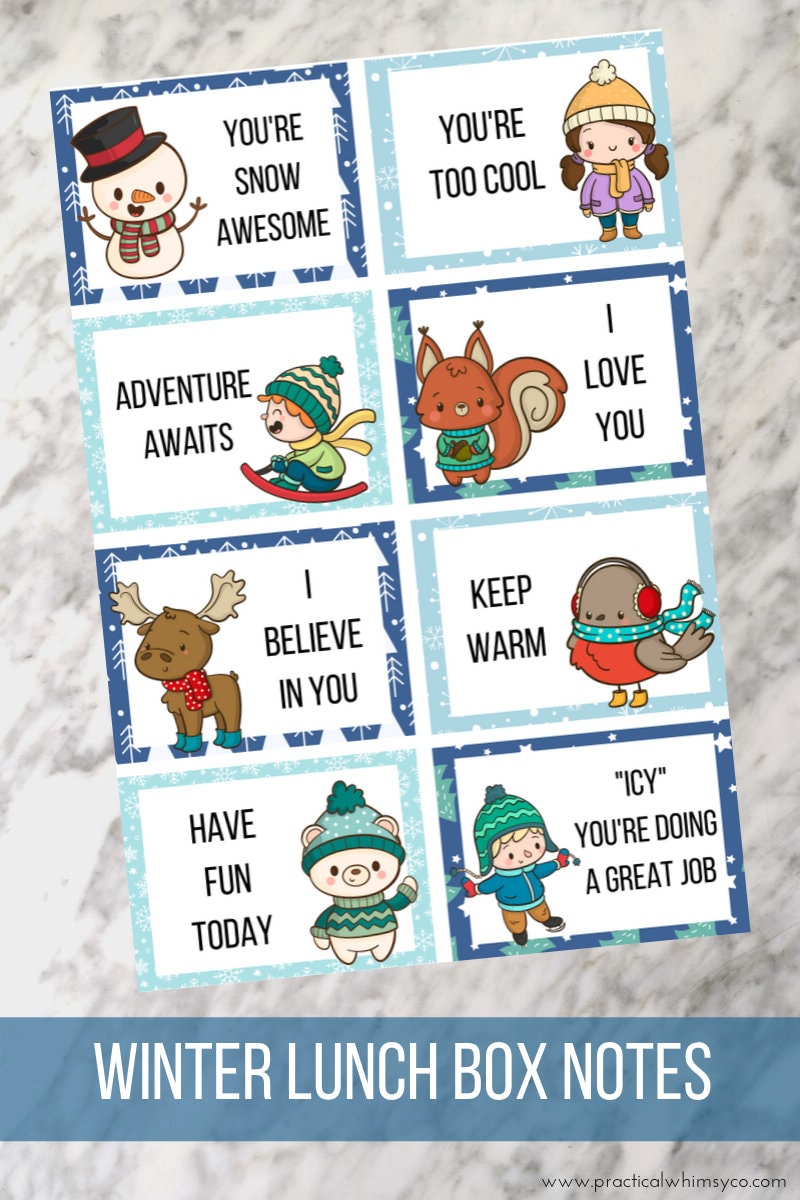 Winter Affirmation Cards Printable, Kids Daily Affirmation, Positive ...
