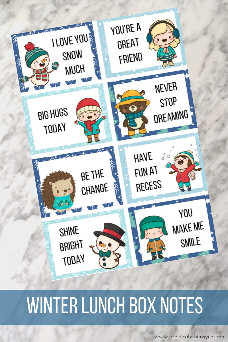 Winter Affirmation Cards Printable, Kids Daily Affirmation, Positive ...