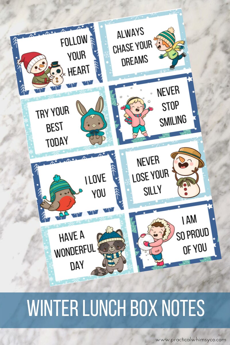 Winter Affirmation Cards Printable, Kids Daily Affirmation, Positive ...
