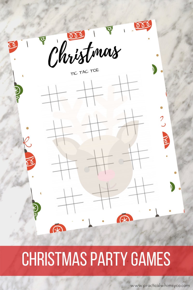 Christmas Printable Games Activity Set - Etsy