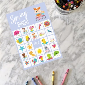 Printable SPRING BINGO Cards, Easter Digital Download Game, Kids ...