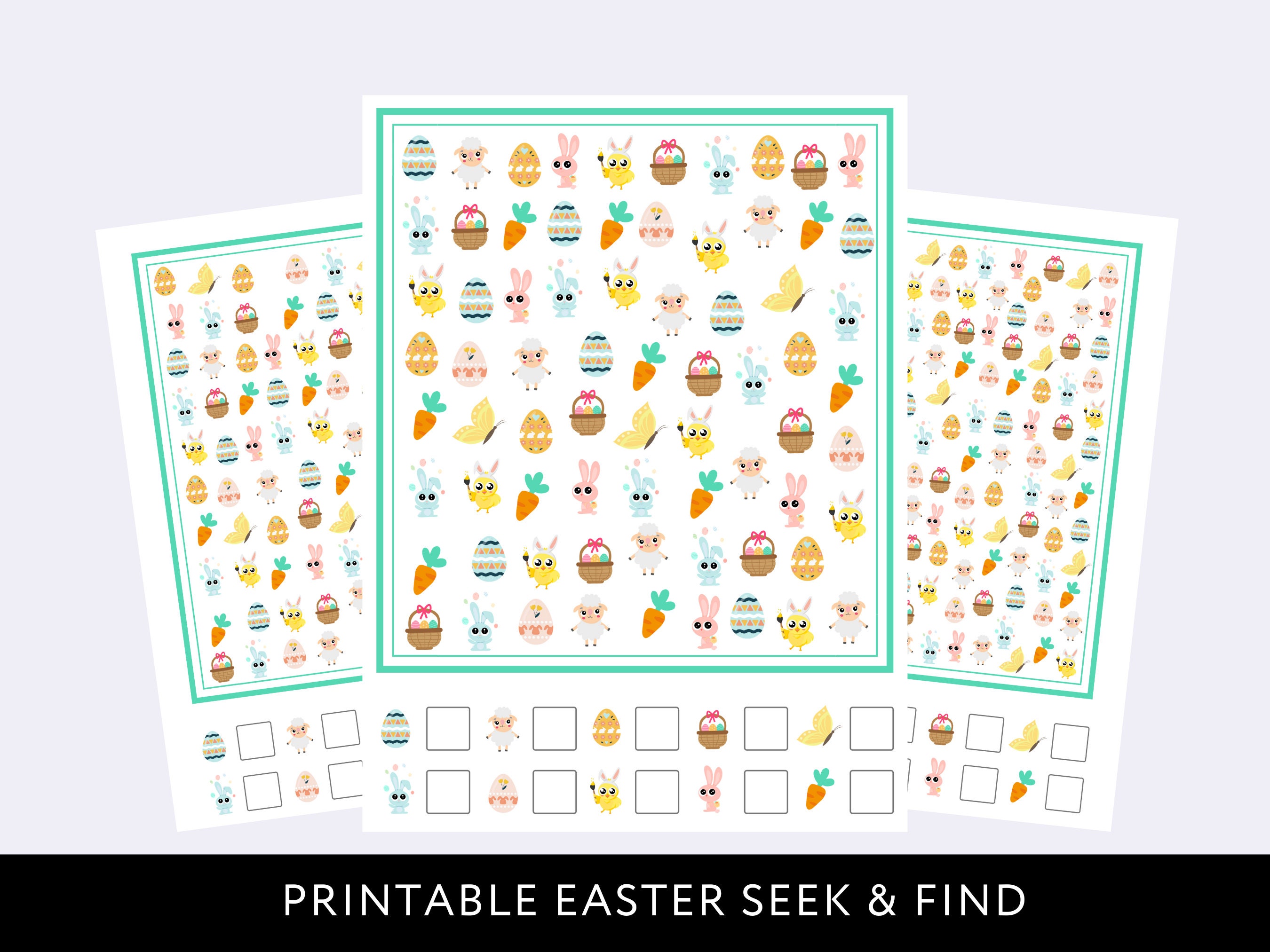 Easter I Spy Printable Party Game, Spring Printable, Easter Basket ...