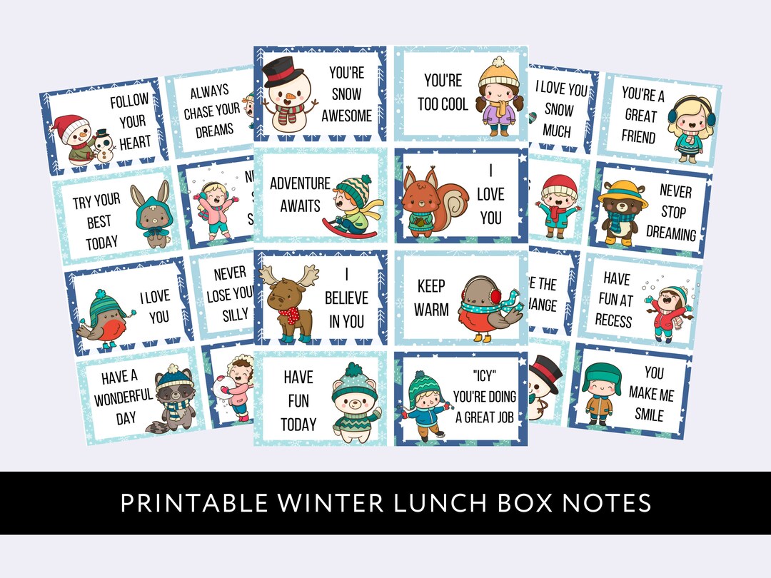 Winter Affirmation Cards Printable, Kids Daily Affirmation, Positive ...