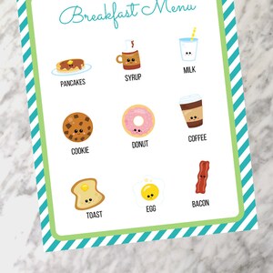 Printable Restaurant Dramatic Play, Pretend Play Diner Digital Download ...