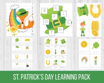 St. Patrick's Day Learning Pack Activity Pack - Etsy