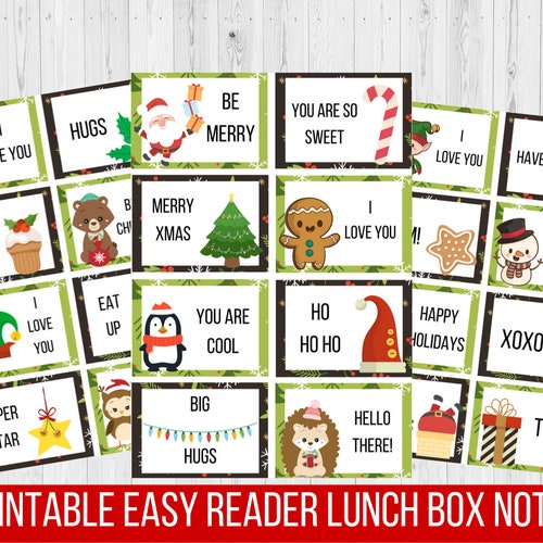 Lunch Box Notes for Kids Lunchbox Notes Lunchbox Note - Etsy