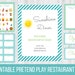Printable Restaurant Dramatic Play, Pretend Play Diner Digital Download ...