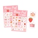 Berry First Birthday BINGO, 1st Birthday Party Games Printable ...