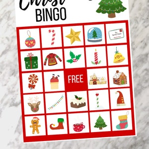 Printable Christmas BINGO Game, Holiday Instant Download, Seasonal ...