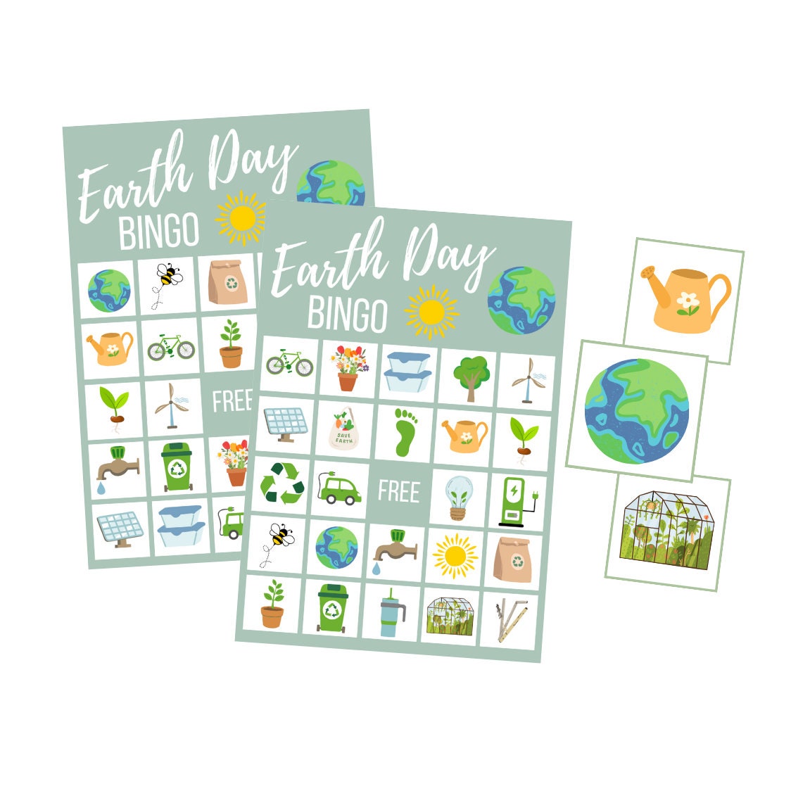 Earth Day BINGO Game Printable, Homeschool Printable, Preschool ...