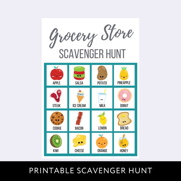 Grocery Store I Spy - Etsy