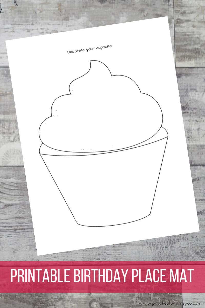 Printable Happy Birthday Coloring Place Mats for Kids Party - Etsy