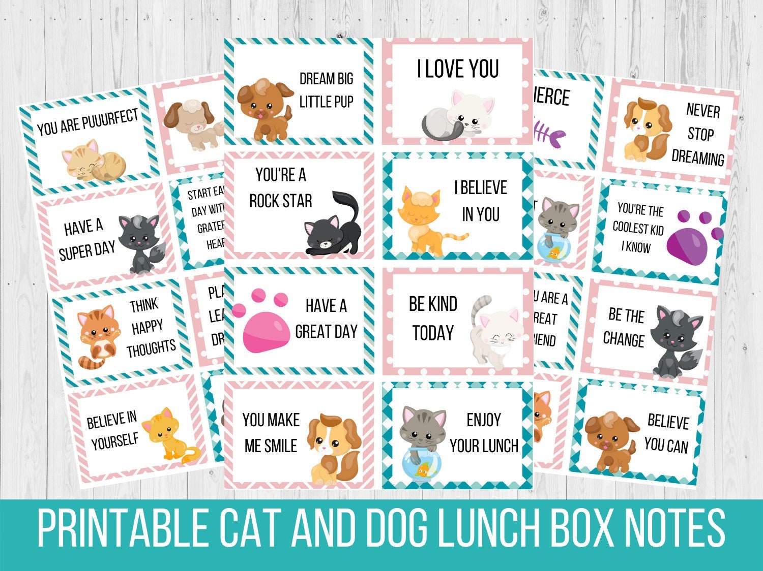 Motivational Cat Notes