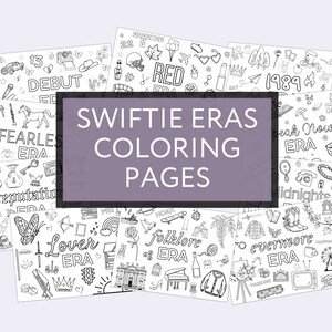 Swifties Coloring Book, Coloring Pages Printable, Adult Coloring Pages ...