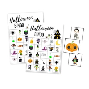 Halloween BINGO, Printable Monster Mash Party Game, Happy Halloween ...